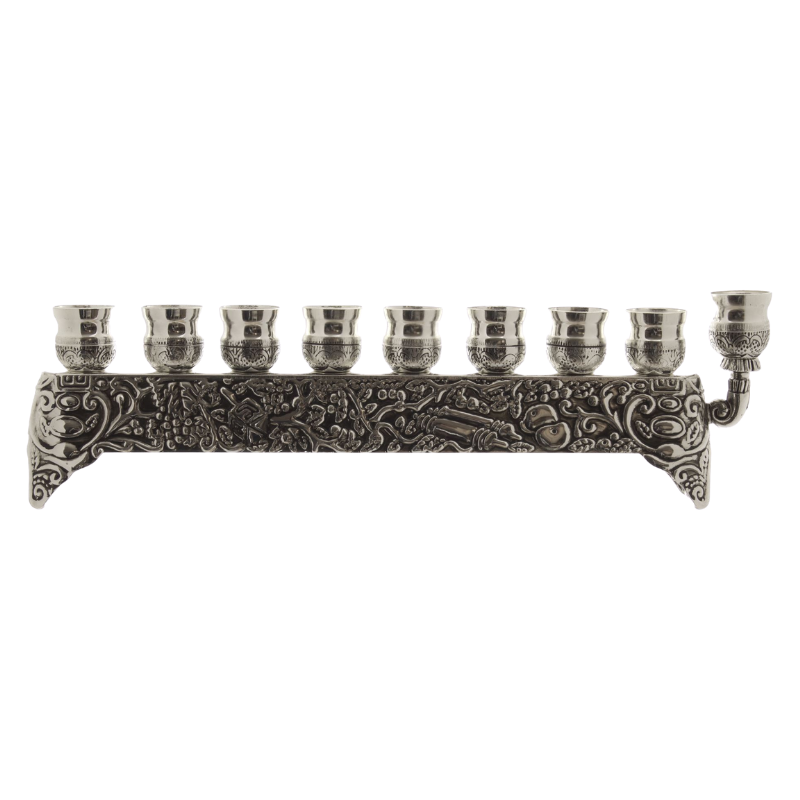 CHANUKIYA MENORAH - SILVER PLATED SMALL – Kabbalah Centre London
